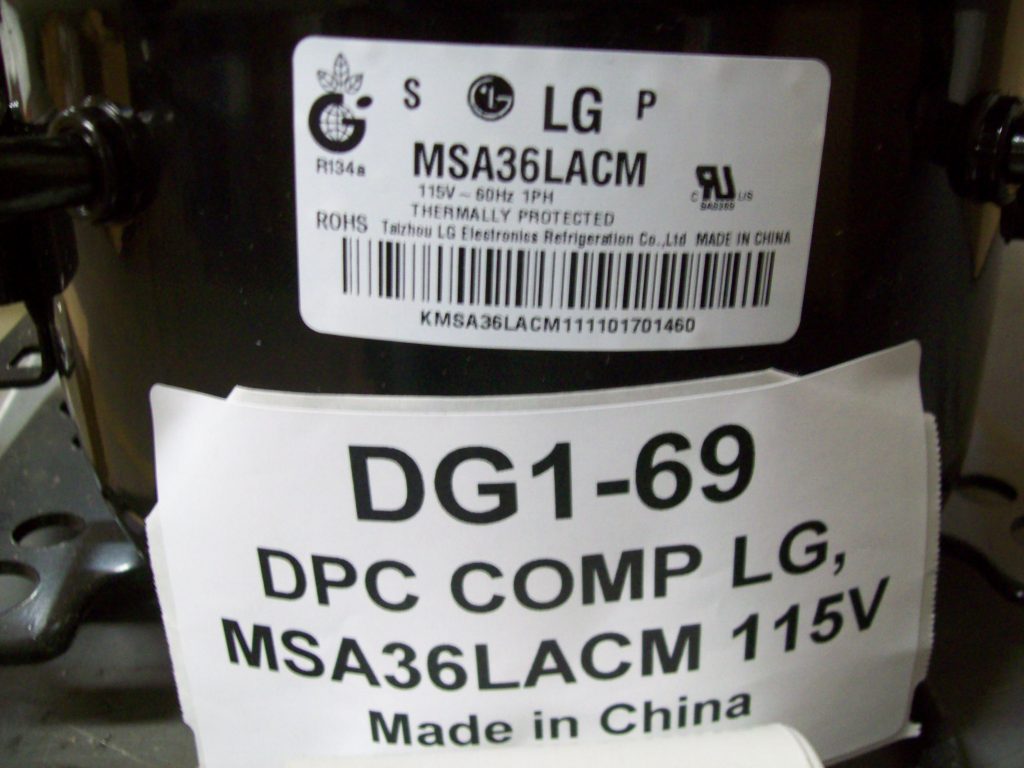 DWC2727 COMPRESSOR – Danby Appliance Parts